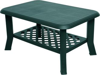 Dmora Dmora Table basse avec porte-revues, Made in Italy, couleur verte, Dimensions 90 x 46 x 60 cm