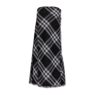 Burberry Kariertes Minikleid mit Wickeloptik - - Dresses - Damen - Schwarzk - XS