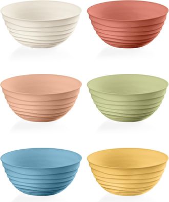 Guzzini Tierra Set 6 Schüsseln S verschiedene Farben Neu