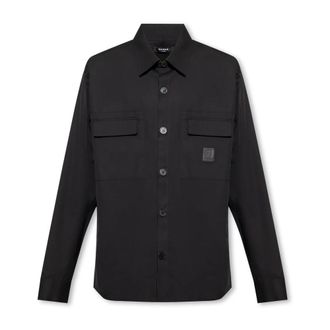 Balmain Hemd mit Taschen - - Shirts - Herren - Schwarzk - M