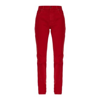 Chlo&eacute; Tapered Leg Jeans - - Jeans - Damen - Rot - W28