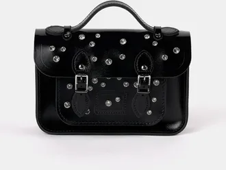 The Cambridge Satchel Company The Mini - High Shine Black with Swarovski Crystals