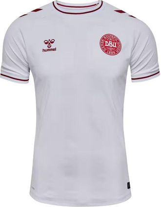 Hummel 2025 Ausw&auml;rts-Trikot f&uuml;r Herren, D&auml;nemark (Wei&szlig;)