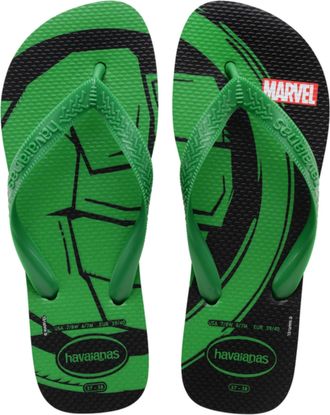 Havaianas Top Marvel Logomania, bequeme, leichte und strapazierfähige Flip-Flops mit Aufdruck der legendären Marvel-Superhelden, Herren