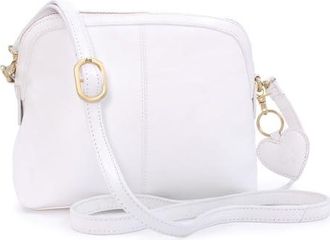 Gigi Petit Sac Bandoulière Femme Cuir - Sac à Main - Sac Porté Croisé Avec Bandoulière Réglable - 10190 - Blanc