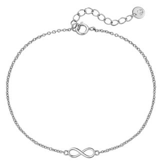 Glanzst&uuml;cke M&uuml;nchen Armband - Sterling Silber Armband Infinity - Gr. ONESIZE - in Silber - f&uuml;r Damen