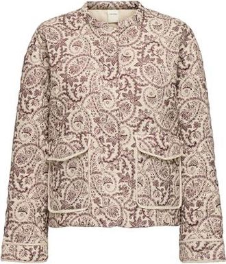 Only Onlhallie Quilted Jacket OTW Noos Veste Courte matelassée, Egret, x_s Femmes