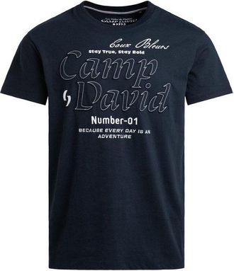 Camp David Rundhalsshirt aus Baumwolle