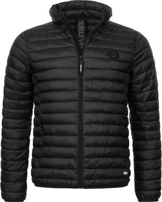 Sublevel Steppjacke Herren Frühlings Jacke Stepp Jacke Stehkragen Übergangs sehr leicht