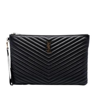 Saint Laurent Pre-owned Sacoche matelass&eacute;e - Femme - Pre-owned - Noir - Taille: ONE Size
