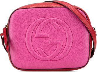 Gucci Hobo Bags - Small Bicolor Leather Soho Disco Crossbody - Gr. unisize - in Gold - f&uuml;r Damen