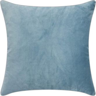 Pad Elegance - Samt Kissen, Zierkissen, Kissenh&uuml;lle - 40 x 40 cm - Farbe: Aqua Blau - ohne F&uuml;llung