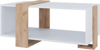 Vicco Table Basse Aven, Ch&ecirc;ne Blanc/Force de lor, 91.5x52cm