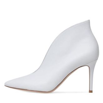 Generic Bottes Mode Femme Talon Aiguille Découpe Bout Pointu Bottines pour Sorties Nocturnes Et Tenue Automne Hiver Tige Similicuir Semelle Amorti,Blanc,40 EU