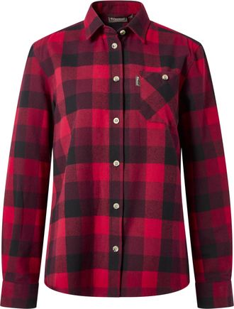 Pinewood Damen Wildmark Flanellhemd mit aufgesetzter Brusttasche, Kariertes & pflegeleichtes Outdoor Hemd aus weichem Flanell f&uuml;r EIN angenehmes Tragegef&uuml;hl, v