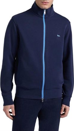 Harmont & Blaine Homme, Sweatshirts et sweats &agrave; capuche, Bleu, Taille: M Cotton Zip-Up SweaT-shirt