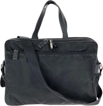 Prada Pre-owned Tessuto Saffiano 2way Briefcase - Homme - Pre-owned - Noir - Taille: ONE Size
