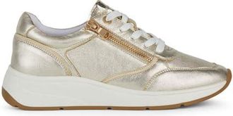 Geox Baskets D Cristael E pour Femme, Doré, 36 EU