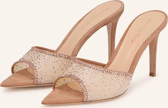 Gianvito Rossi Mules Rania rosa