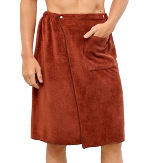 Generico Herrenhandtuch: Duschtuch 70 x 140 cm, weiches saugfähiges Material, verstellbare Passform | Mehrzweck-Verpackung mit Tasche für Sauna, Fitnessstudio,