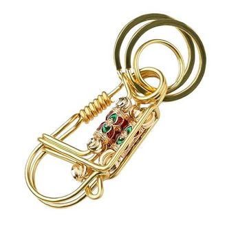 Generic Porte-cl&eacute;s Halloween, porte-cl&eacute;s r&eacute;tro - Porte-cl&eacute;s de voiture dHalloween vintage en laiton - Porte-cl&eacute;s &eacute;l&eacute;gant avec porte-cha&icirc;ne Porte-cl&eacute;s tendance