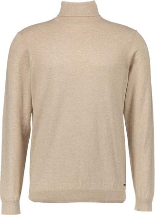 Ragman Herren Rollkragenpullover beige unifarben
