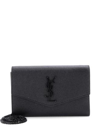 Saint Laurent Uptown Chain Wallet Leather crossbody bag - Schwarz