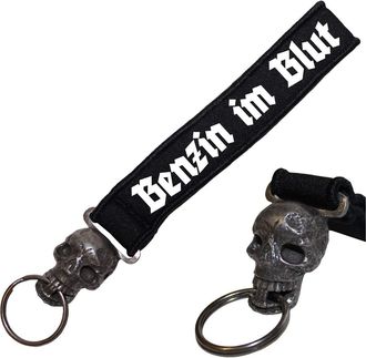 Spass Kostet Sch&auml;del Neopren Schl&uuml;sselanh&auml;nger Benzin im Blut