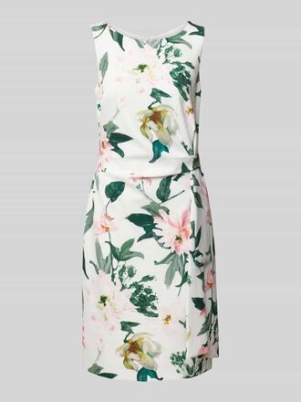 Vera Mont Knielanges Cocktailkleid mit Rundhalsausschnitt