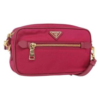 Prada Sac bandouli&egrave;re Vintage en nylon Pre-owned - Femme - Pre-owned - Rose - Taille: ONE Size