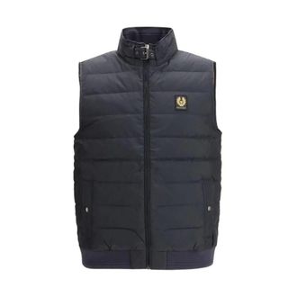 Belstaff Homme, Vestes, Bleu, Taille: XL Polyamide Vest