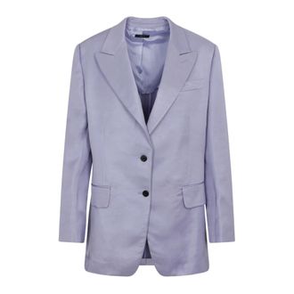 Tom Ford Soft Fluid Twill Boyfriend Jacket - - Jackets - Damen - Lila - S