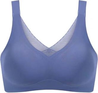 Generic Soutien-gorge 2026 pour femme, sans couture, respirant, l&eacute;ger et sans traces avec bonnets rembourr&eacute;s confortables, bleu, 3XL