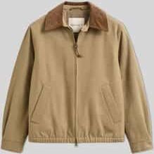 GANT Regular Fit Bomberjacke aus reiner Baumwolle Modell HARRINGTON