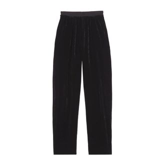 Cortana Roisin- schwarze Samthose - - Trousers - Damen - Schwarzk - M
