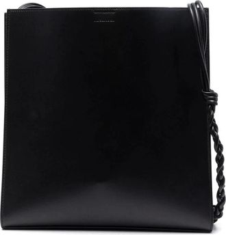 Jil Sander Homme, Sacs, Noir, Taille: ONE Size Tangle Medium Shoulder Bag