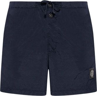 Stone Island Homme, Maillots de bain, Bleu, Taille: XL Compass Logo Swimsuit
