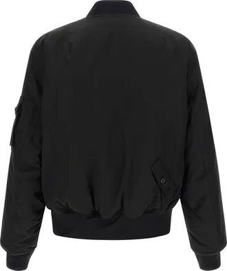 Yohji Yamamoto Technical Twill Bomber Jacket - Black
