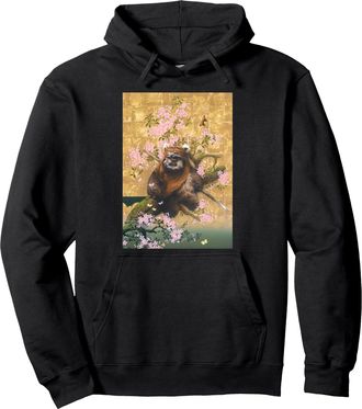 Star Wars Wicket The Ewok Spring Cherry Blossoms Sakura Art Pullover Hoodie