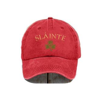 Generic Casquette de baseball unisexe Slainte St. Patrick - Cadeau amusant pour la Saint-Patrick, blanc, M