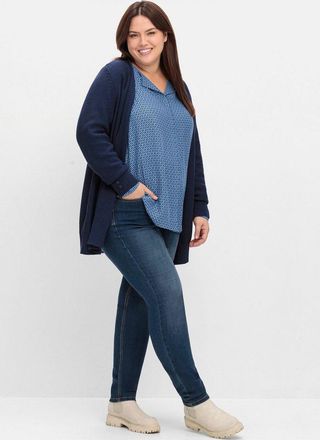 Sheego Klassische Bluse Druckbluse