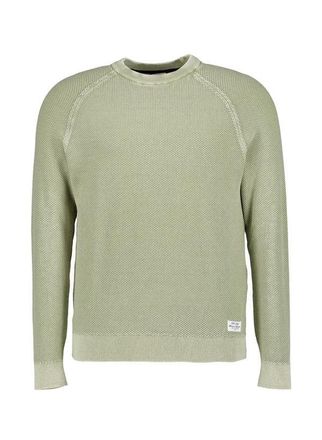 Pepe Jeans London Herren Pullover gr&uuml;n unifarben