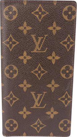 Louis Vuitton Portemonnaie - Louis Vuitton Canvas Monogram Wallet - Gr. unisize - in Braun - für Damen