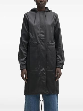 Rains String hooded pocket parka - Schwarz