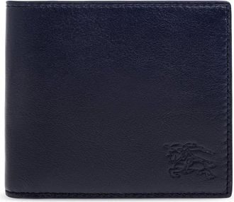 Burberry Homme, Accessoires, Bleu, Taille: ONE Size Portefeuille en cuir avec logo