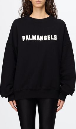 Palm Angels Oversize-Sweatshirt aus Baumwolle mit Kontrast-Logo