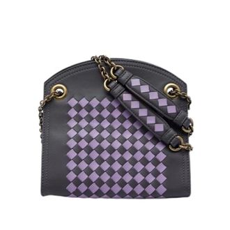 Bottega Veneta Portefeuille &agrave; cha&icirc;ne Pre-owned - Femme - Pre-owned - Gris - Taille: ONE Size