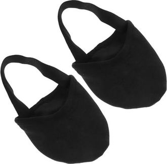 BESPORTBLE WESIEVYA Semelles de Danse Classique Antid&eacute;rapantes en Silicone Respirant pour -Pied Chaussettes de Protection Noires Taille S pour Ballet et Yoga Cou