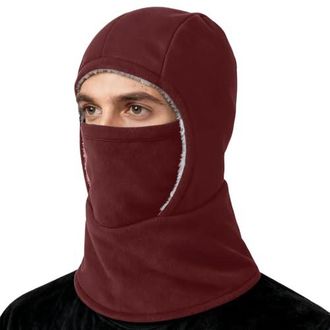 Generic Masque de Ski | Bonnet thermique imperm&eacute;able coupe-vent | Chapeau d&eacute;quitation pour homme Couvre-visage de ski dhiver - Pour course &agrave; pied, travail, ch