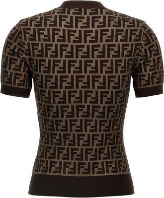 Fendi FF Jacquard T-Shirt - Black